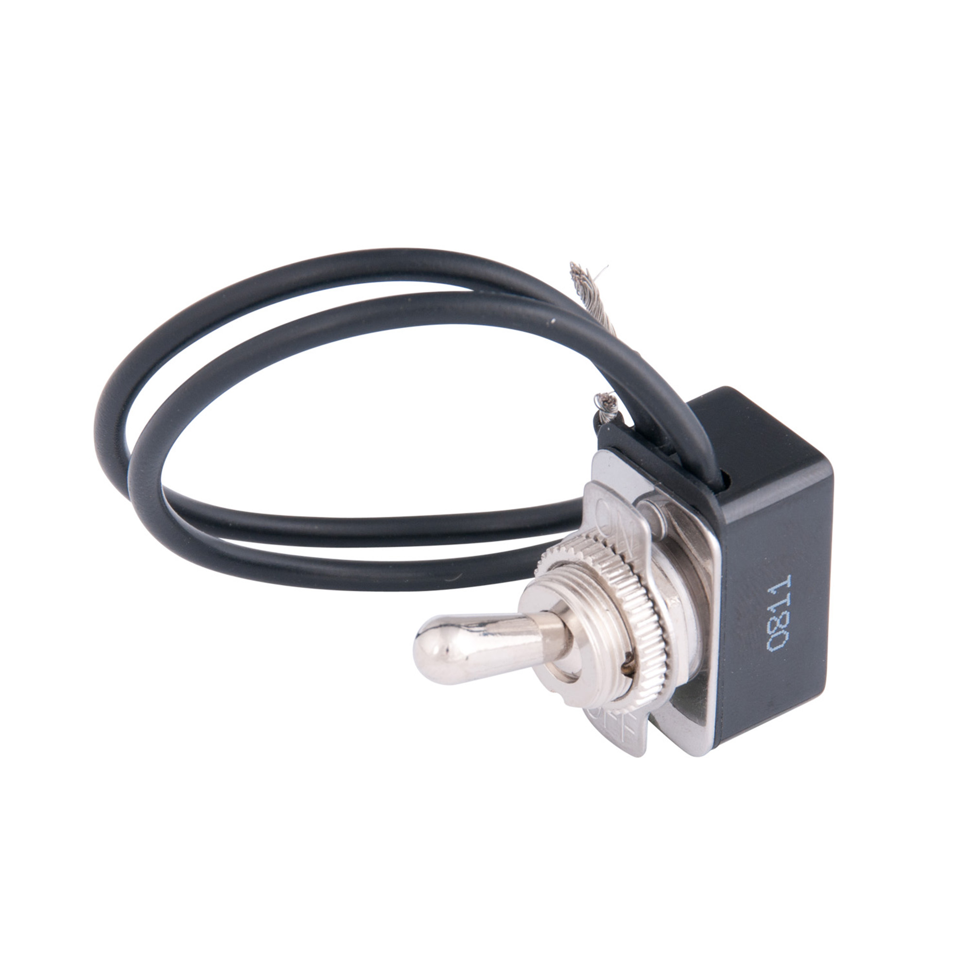 Interrupteur à bascule en métal 10A avec fils